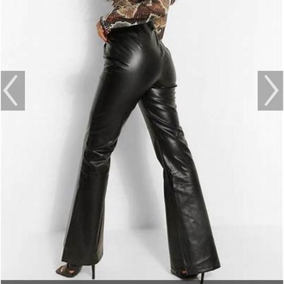 Missguided | Pants & Jumpsuits | Nwot Missguided Faux Leather Flared ...
